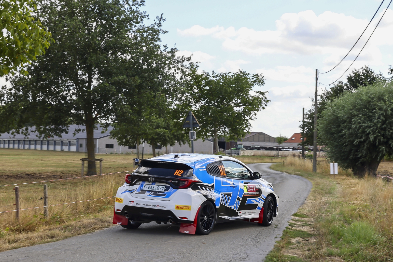 GR Yaris met waterstof-verbrandingsmotor maakt Europees rallydebuut