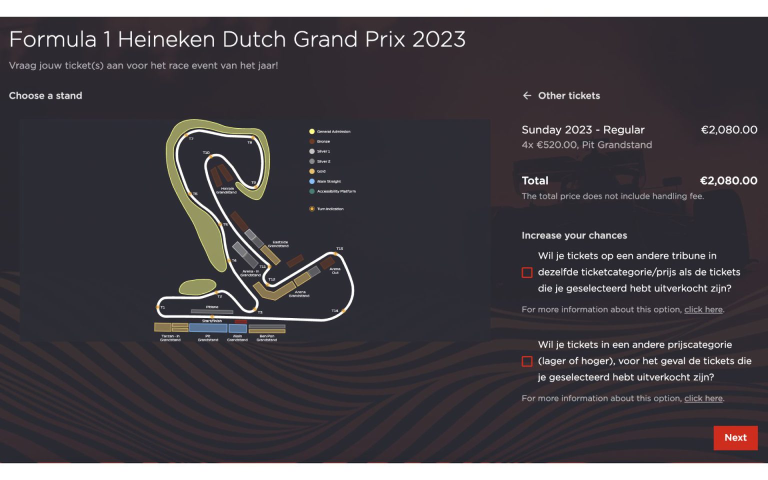 F1 Tickets Zandvoort 2023
