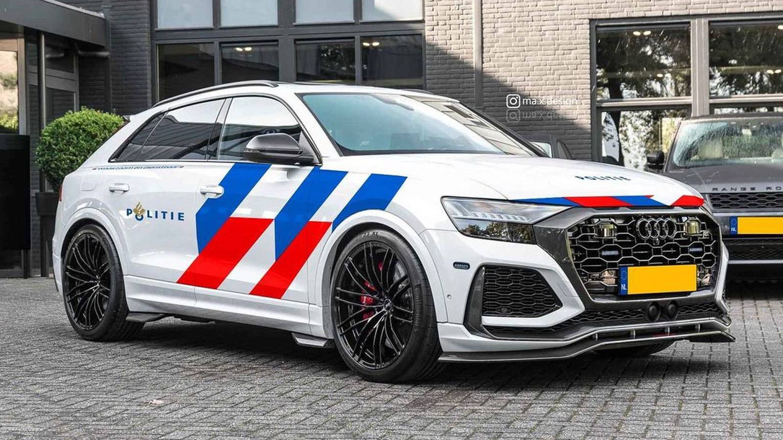 Deze politie Audi RSQ8 is een grote boevenvanger