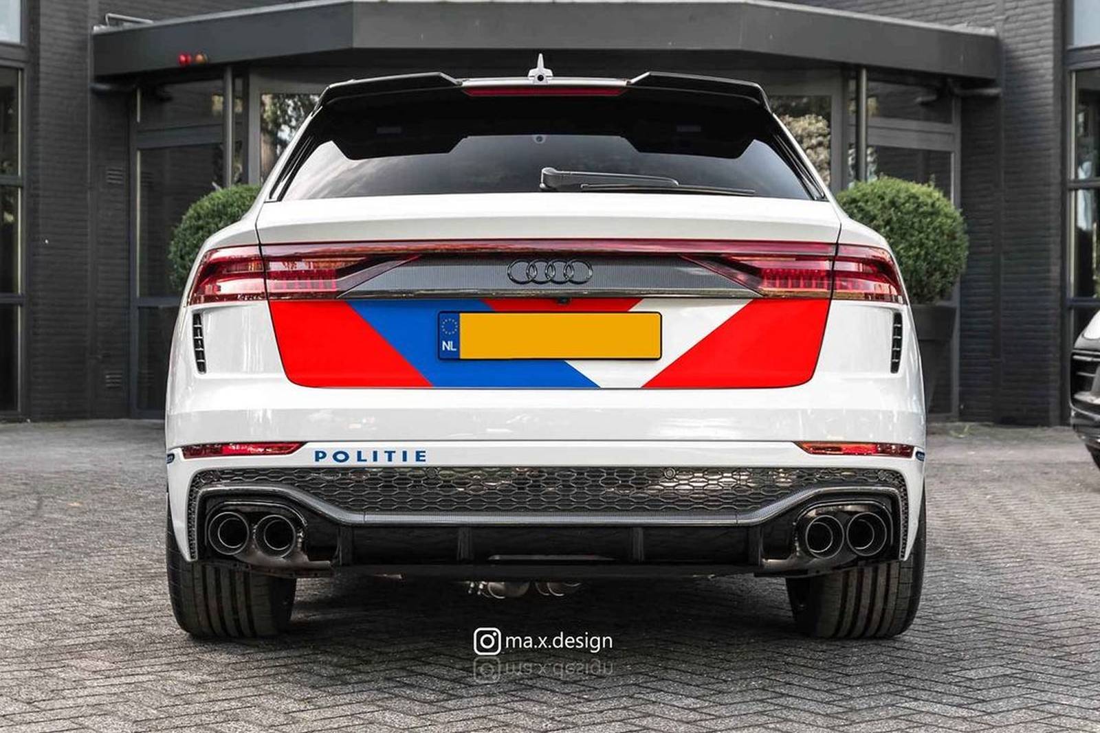 Deze politie Audi RSQ8 is een grote boevenvanger