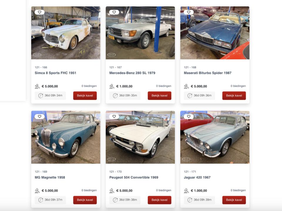 The Palmen Barnfind Collection: bekijk alle 236 voertuigen online!