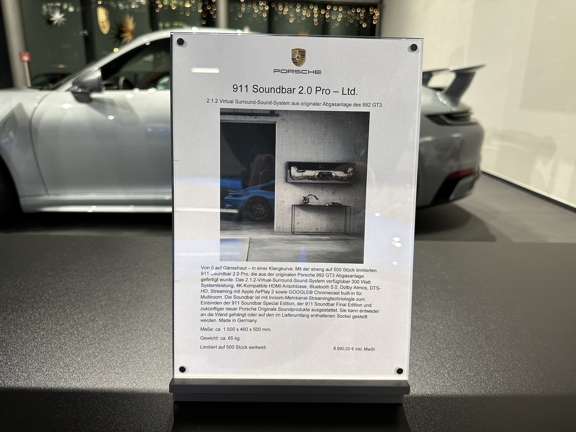 Deze Porsche 911 Soundbar 2.0 Pro wil je hebben!
